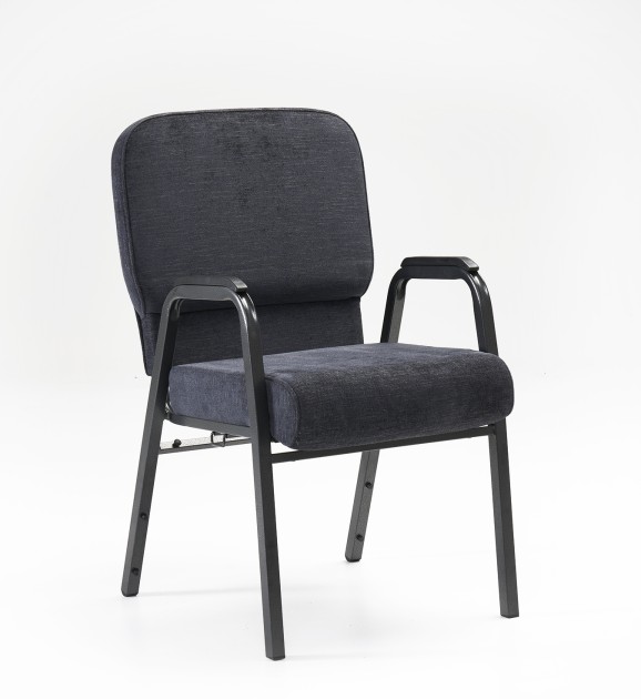Enclosed Back Church Chair with Arms - Alloyfold | Commercial Seating ...